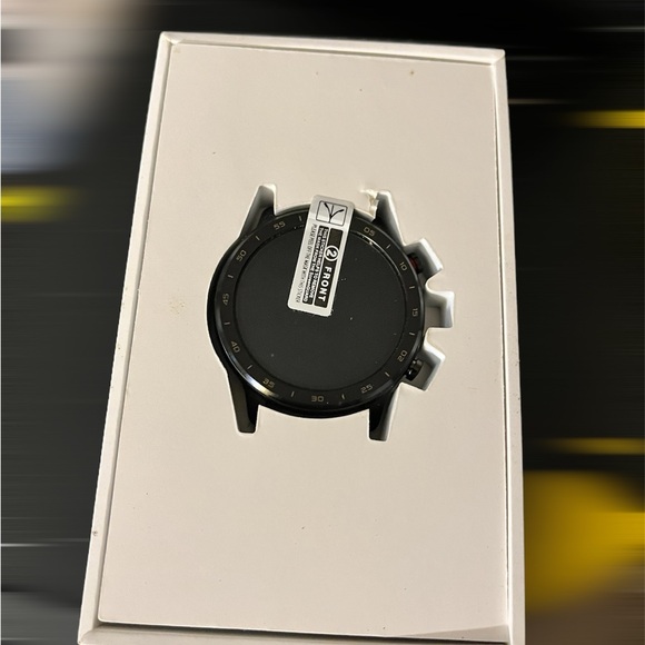 Wearables | Matte Black Smartwatch With Circular Design And Chronograph ...